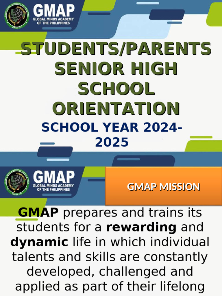 Shs Orientation 2024-2025 | PDF