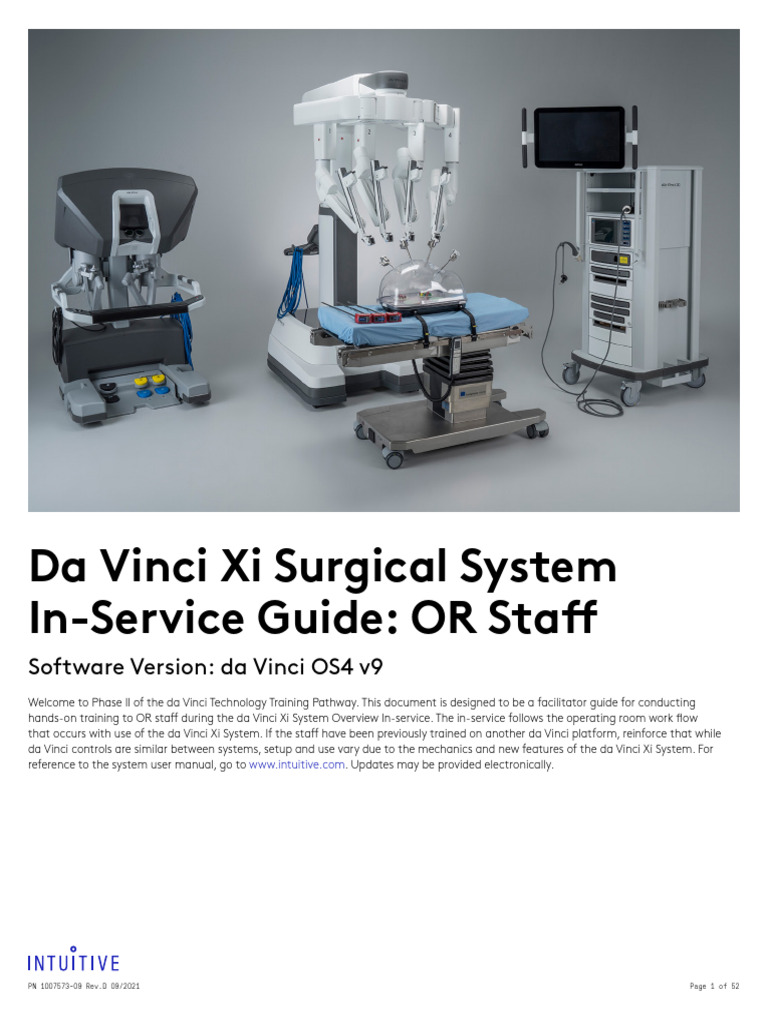 09 USrD Xi ORstaff InServiceGuide OS4v9 | PDF