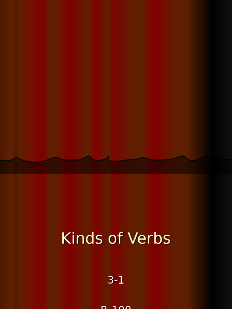Power Point Presentation About Verbs Pdf