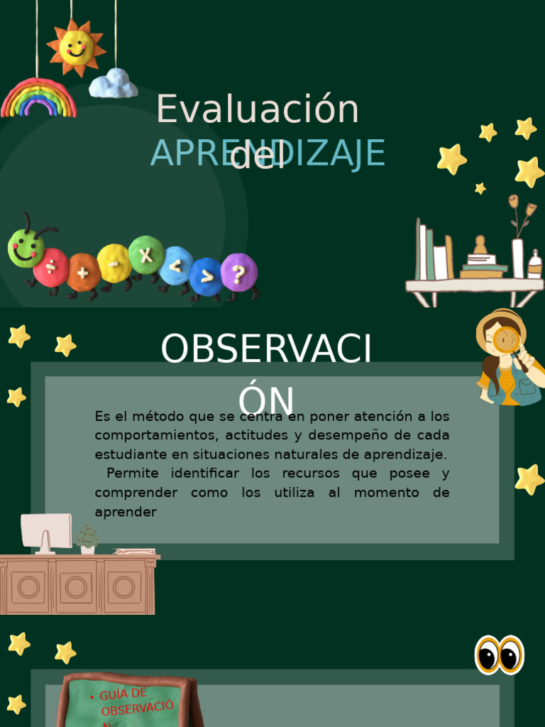Presentación Evaluación Del Aprendizaje | PDF