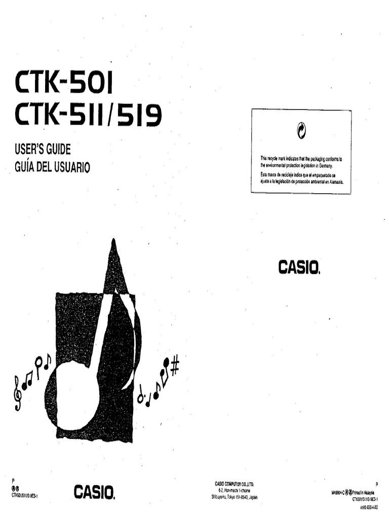 casio-ctk-501-owner-Manual | PDF