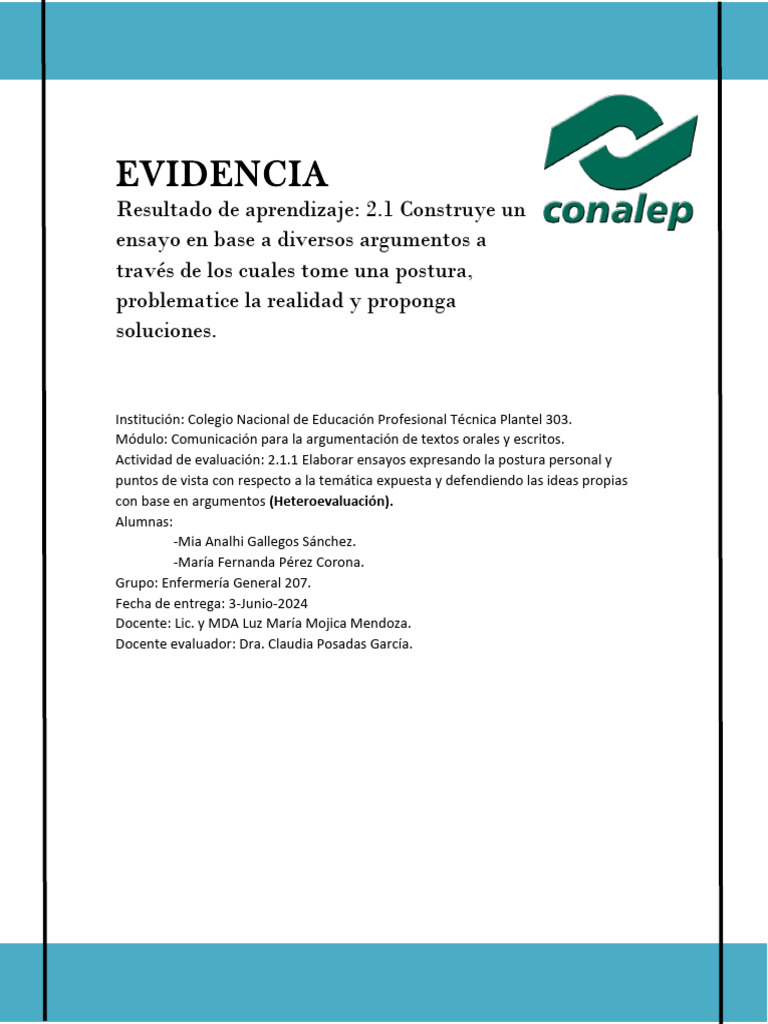 Evidencia 2.1.1 Cpat | PDF