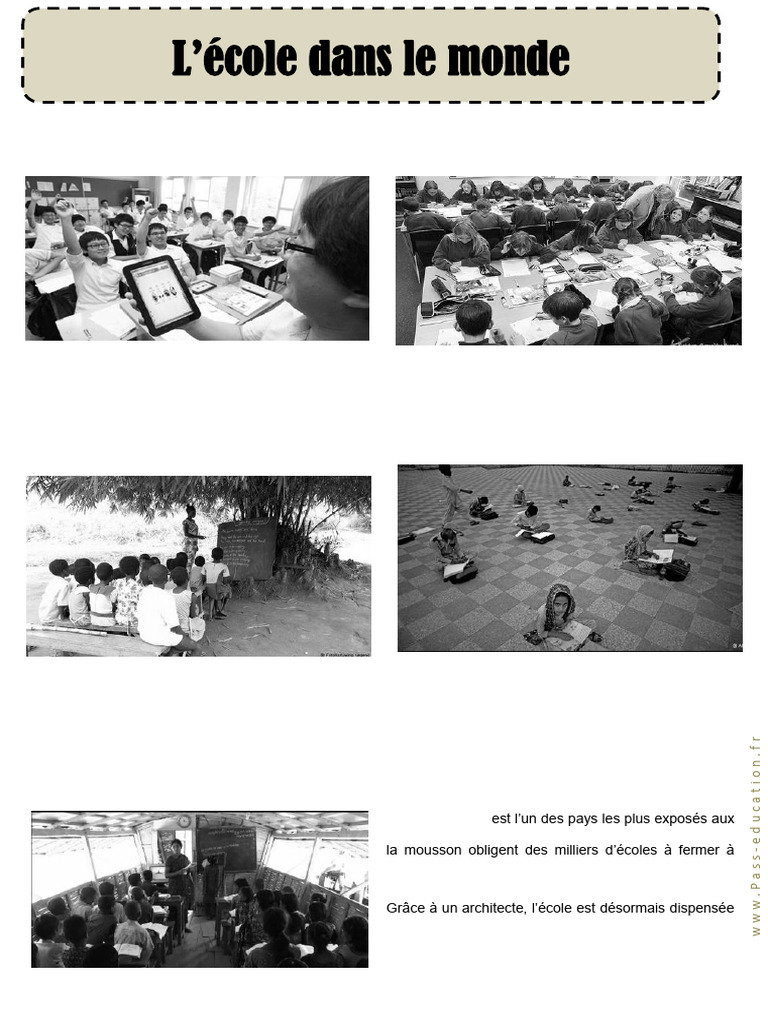 Lecole Dans Le Monde Ce2 Cm1 Cm2 Lecture Documentaire de La Rentree ...