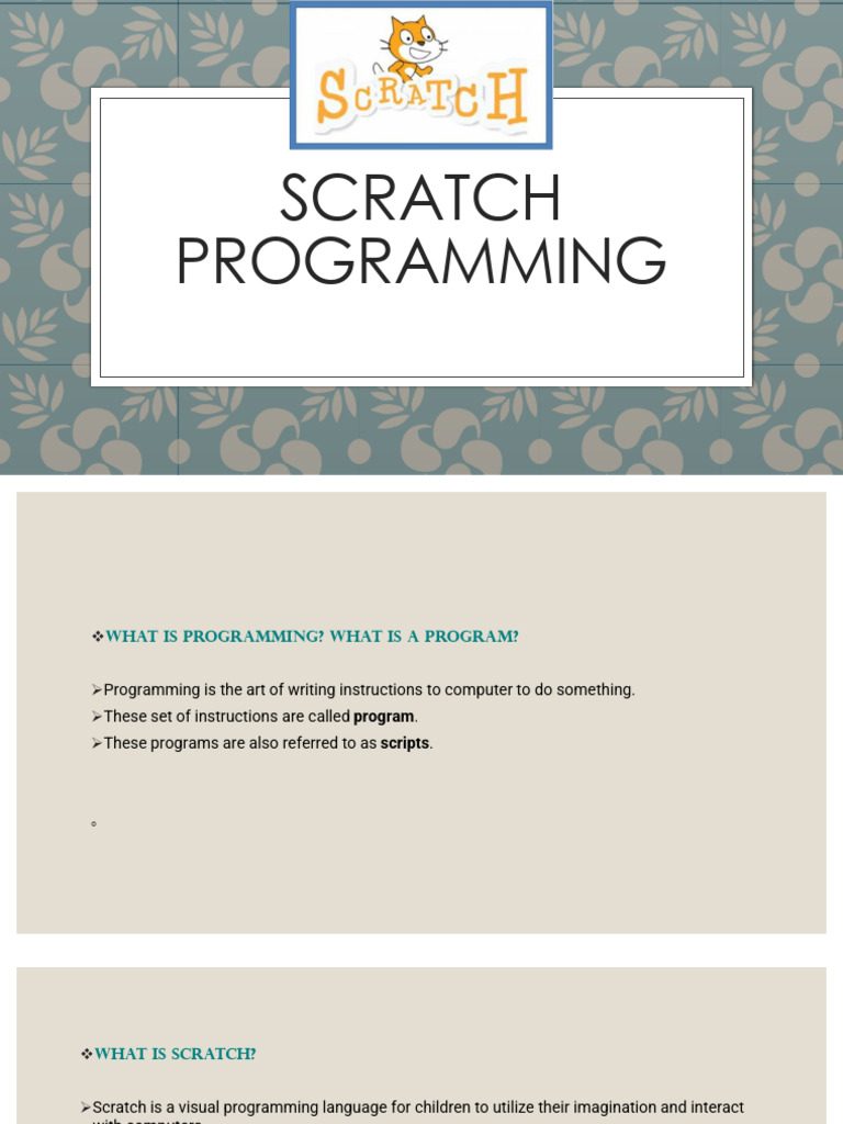 Scratch Programming | PDF Scratch Programming | PDF