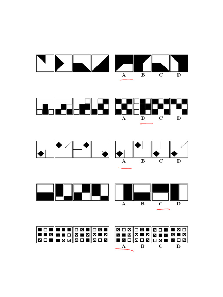 (BULSU) Abstract Reasoning Test | PDF