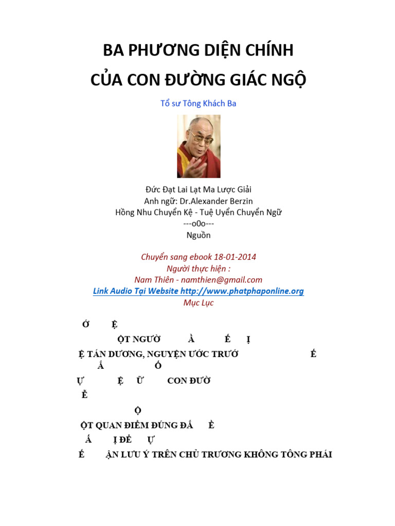 Ba Phuong Dien Chinh Cua Con Duong Giac Ngo To Su Tong Khach Ba Duc Dat Lai Lat Ma Luoc Giai | PDF