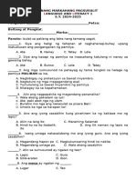 Q2 Grade 1 Weekly Worksheet GMRC | PDF