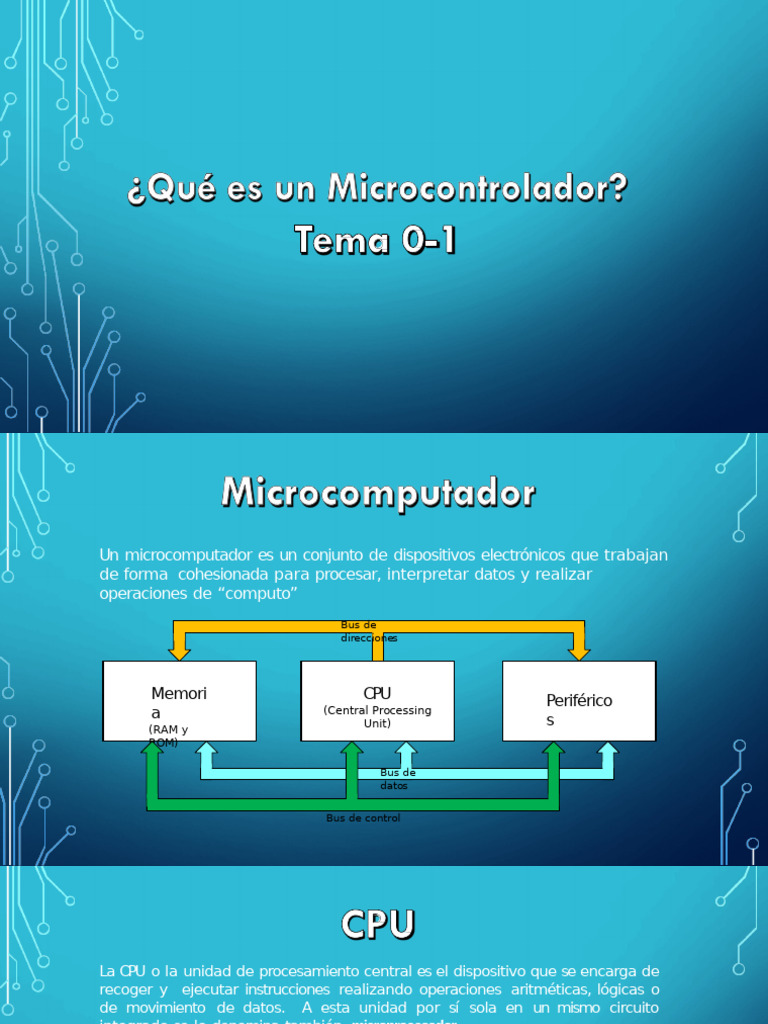 Tema 0-Que Es Un Microcontrolador | PDF