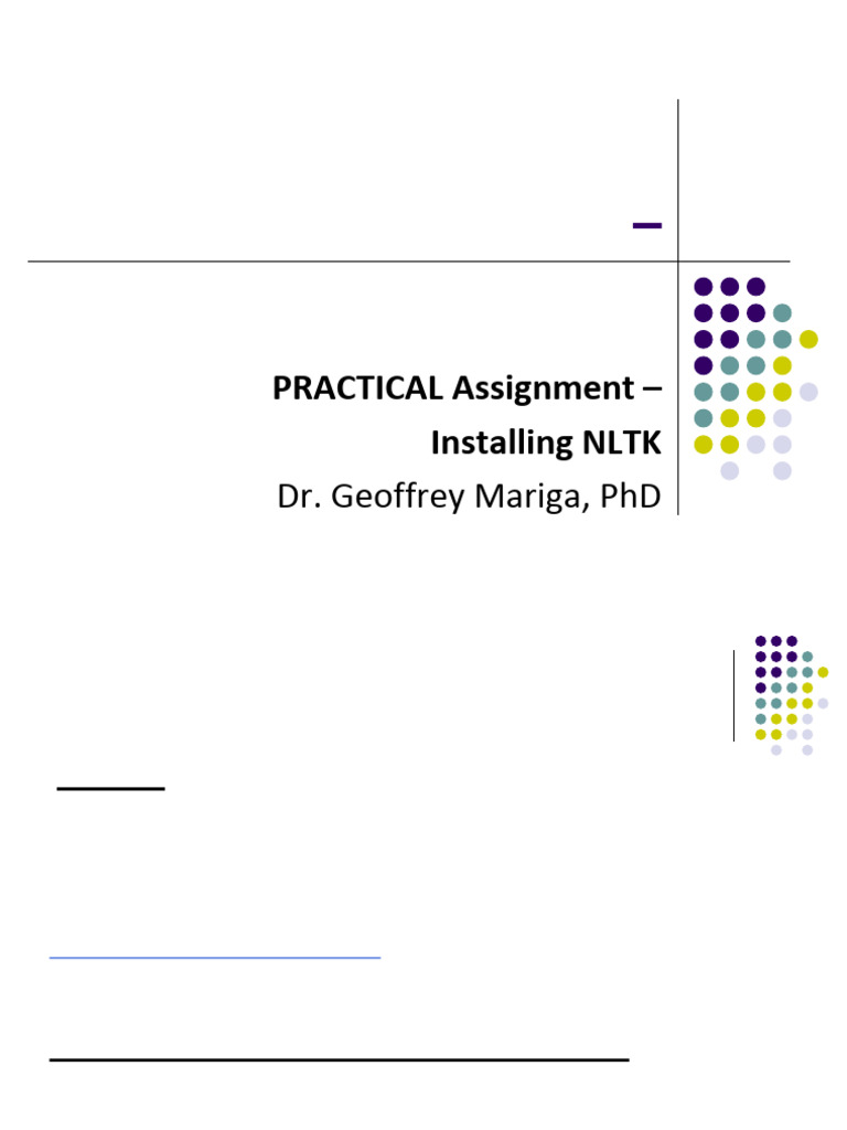 Lesson 4 - Installing NLTK | PDF