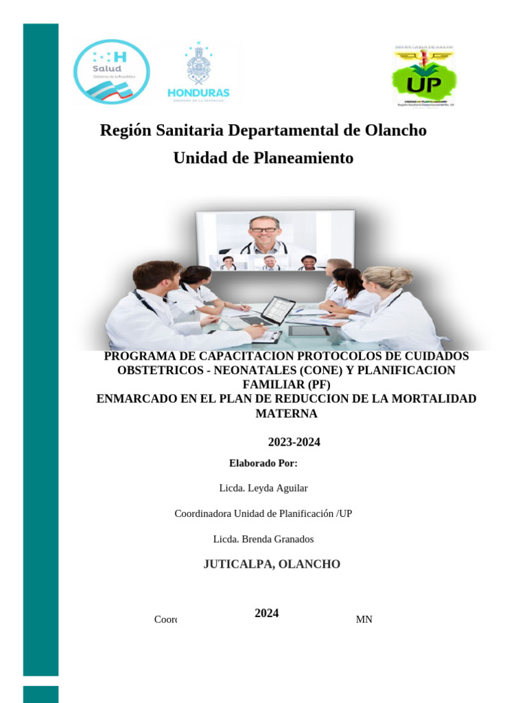 Programa de Capacitación 2023-2024 PF y CONE Olancho ACTUALIZADO | PDF