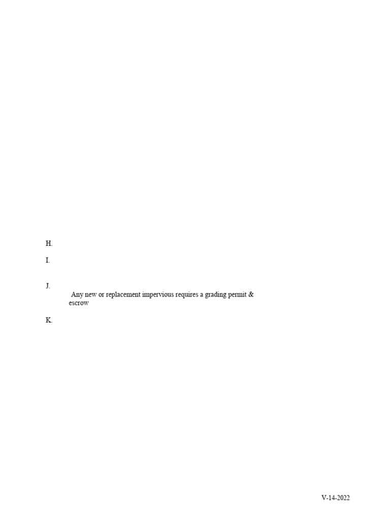 Impervious Surface Calculation Sheet | PDF