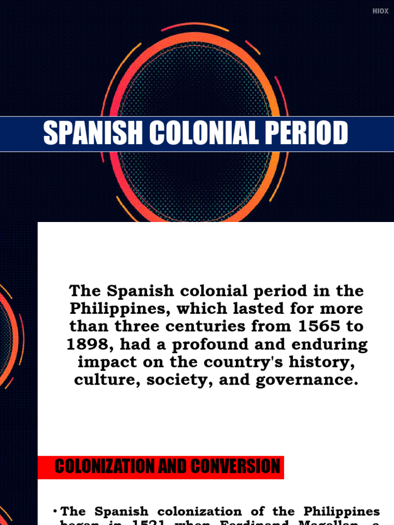 Spanish Colonial Period | PDF