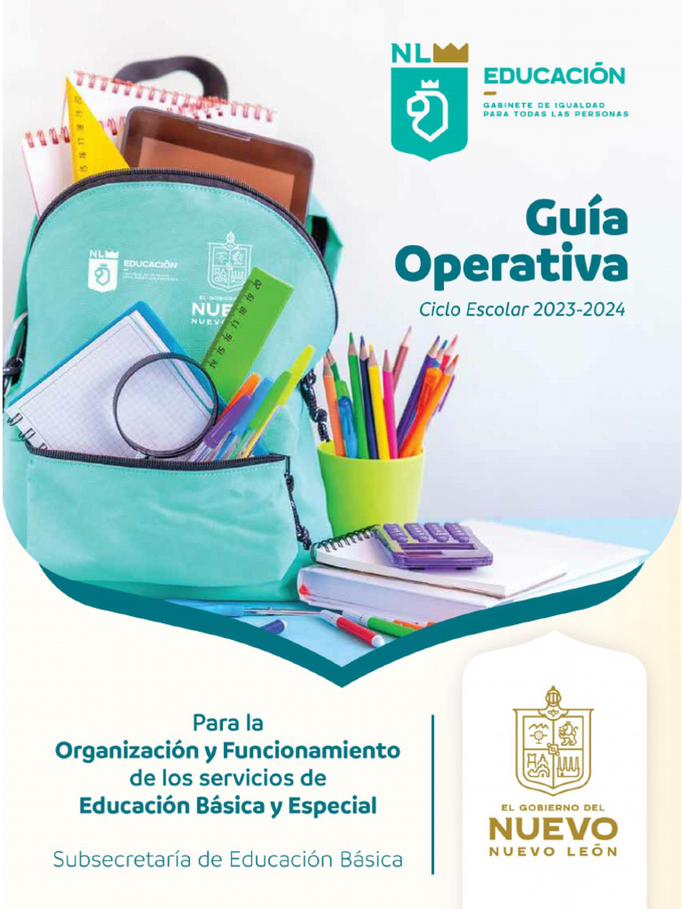 Guía Operativa Para La Organización y Funcionamiento de Los Servicios de Educación Básica y ...