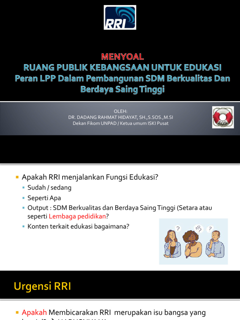 Diskusi Publik RRI 26 Jan 2022 Di Bandung | PDF