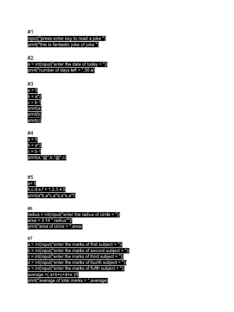 Class 11 Ch-6 Python Fundamentals | PDF