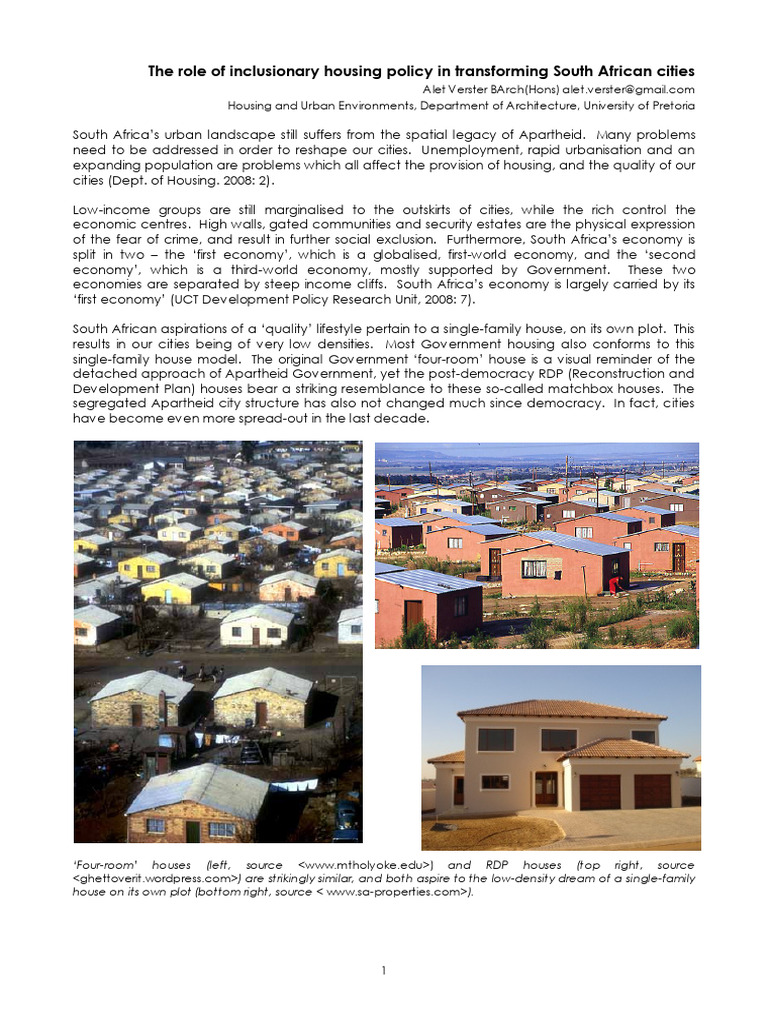 Housing Policy Pdf