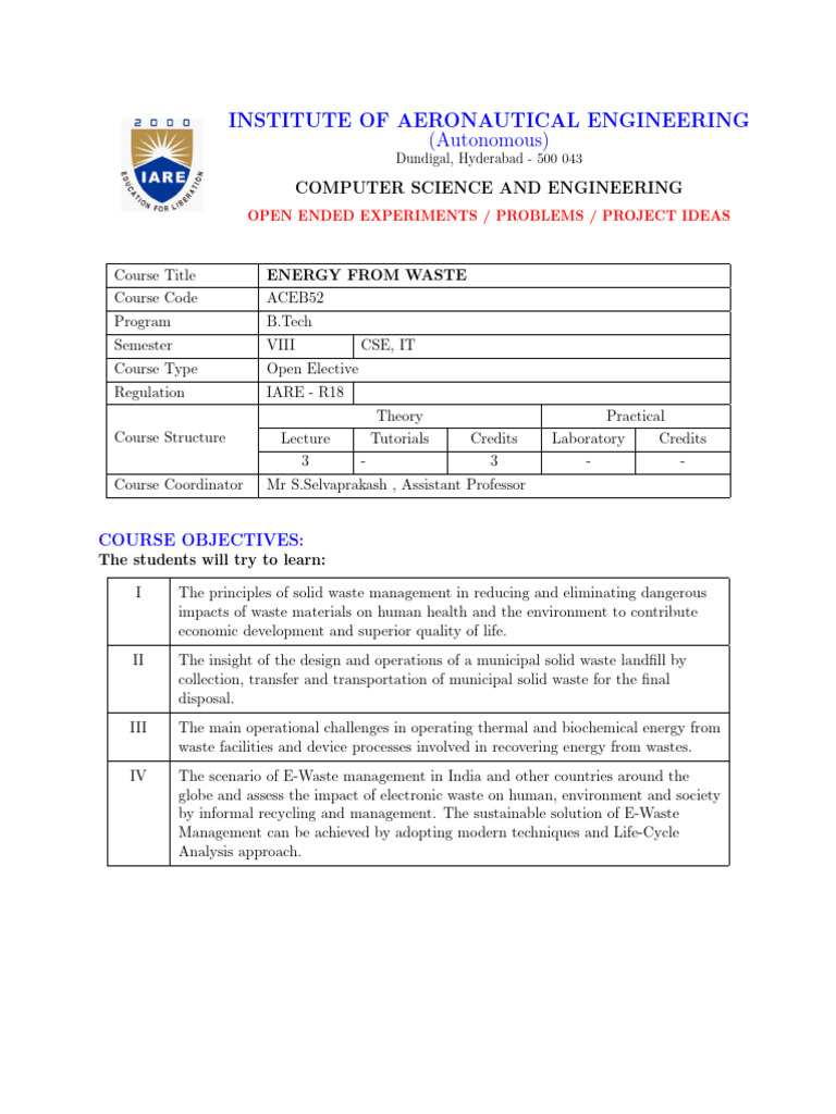 CE EFW Open Ended Experiments3 | PDF