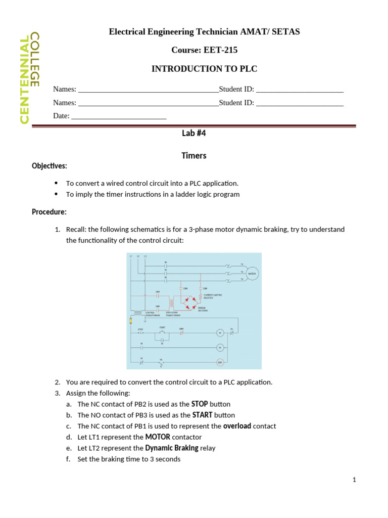 EET215F23 Lab 4 Timers | PDF