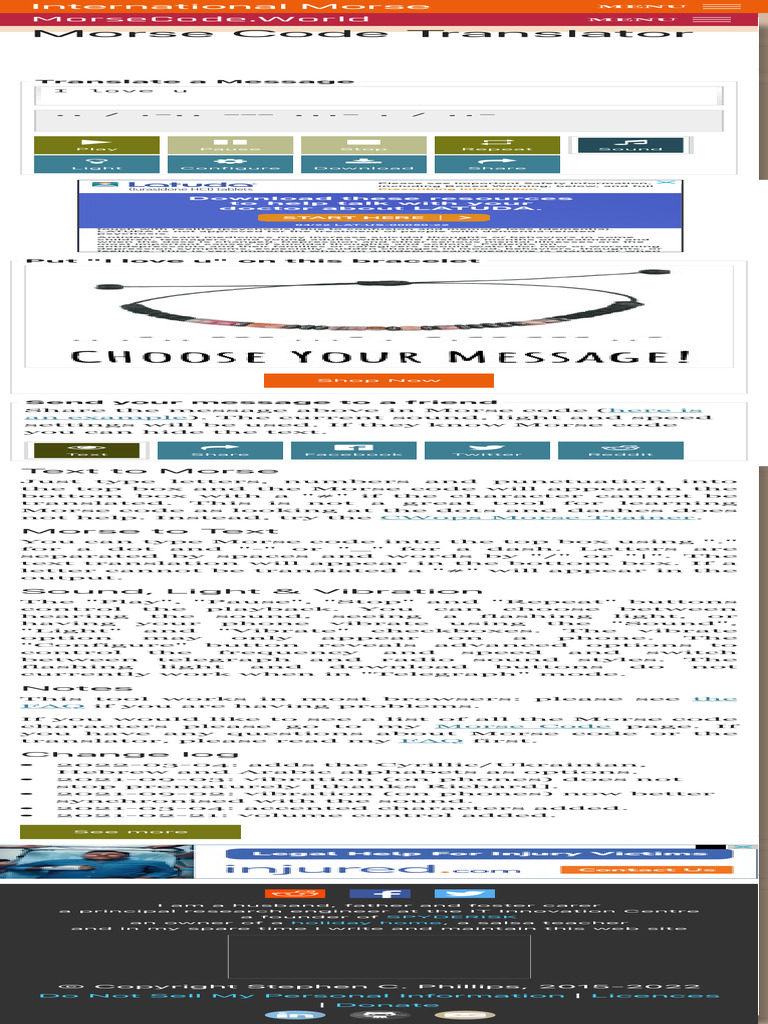 Morse Code Translator Morse Code World | PDF