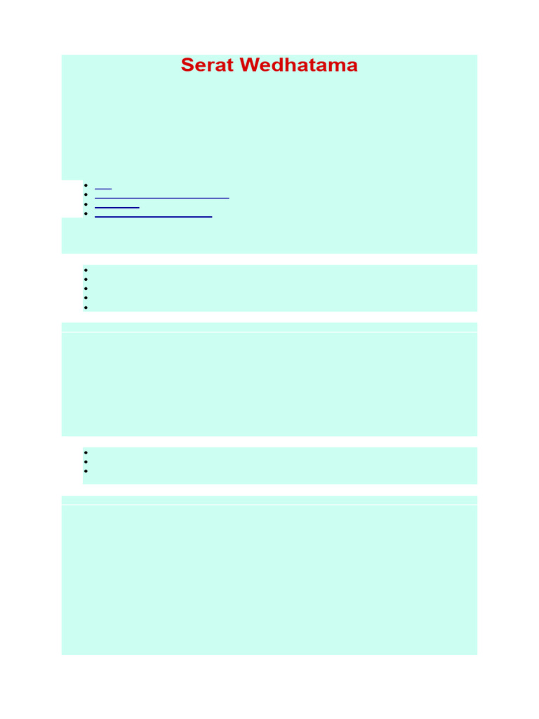 Materi Kelas XII Serat Wedhatama SMS 1 | PDF