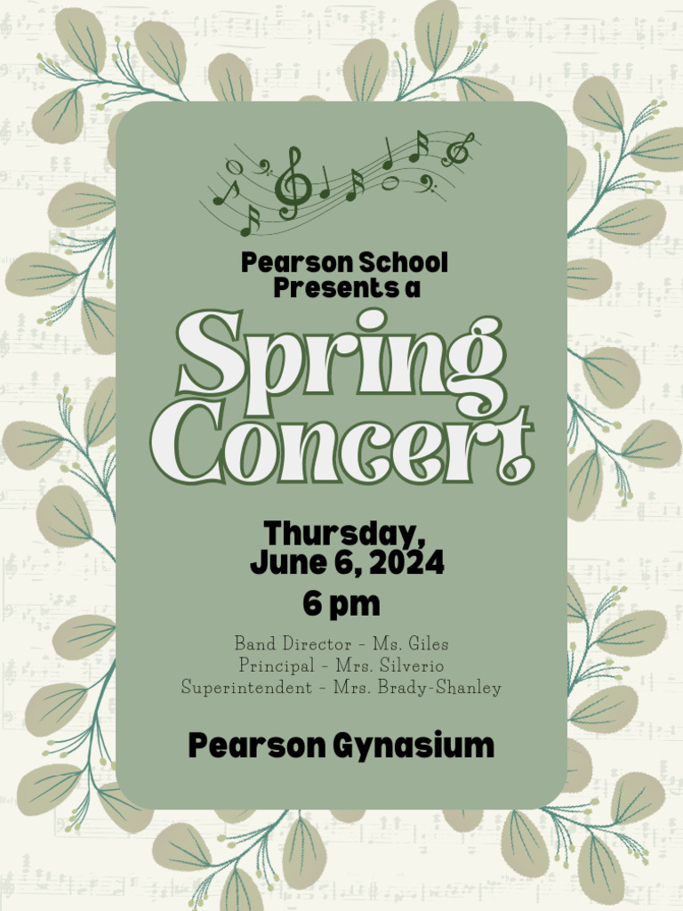 Spring Concert Poster | PDF
