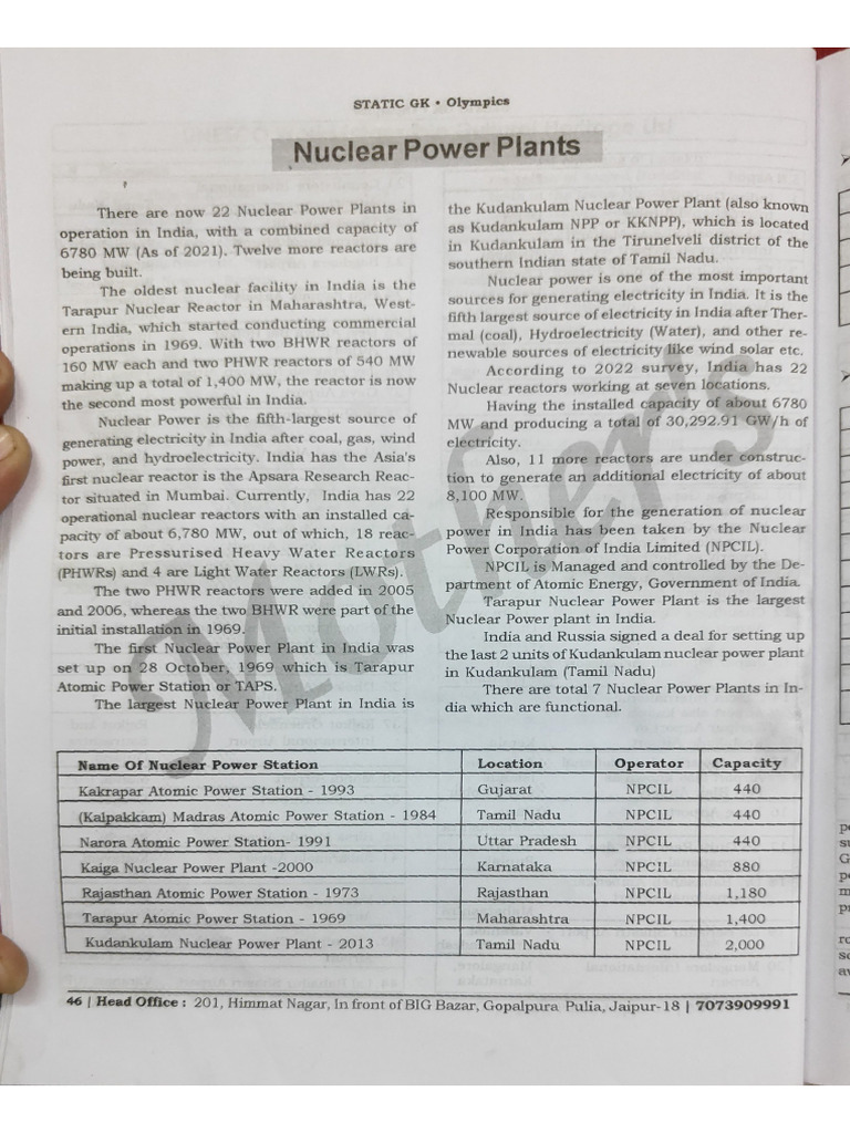 Nuclear Power Plants | PDF
