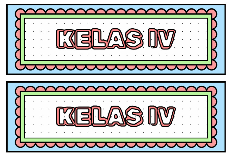 cetak sign kelas | PDF
