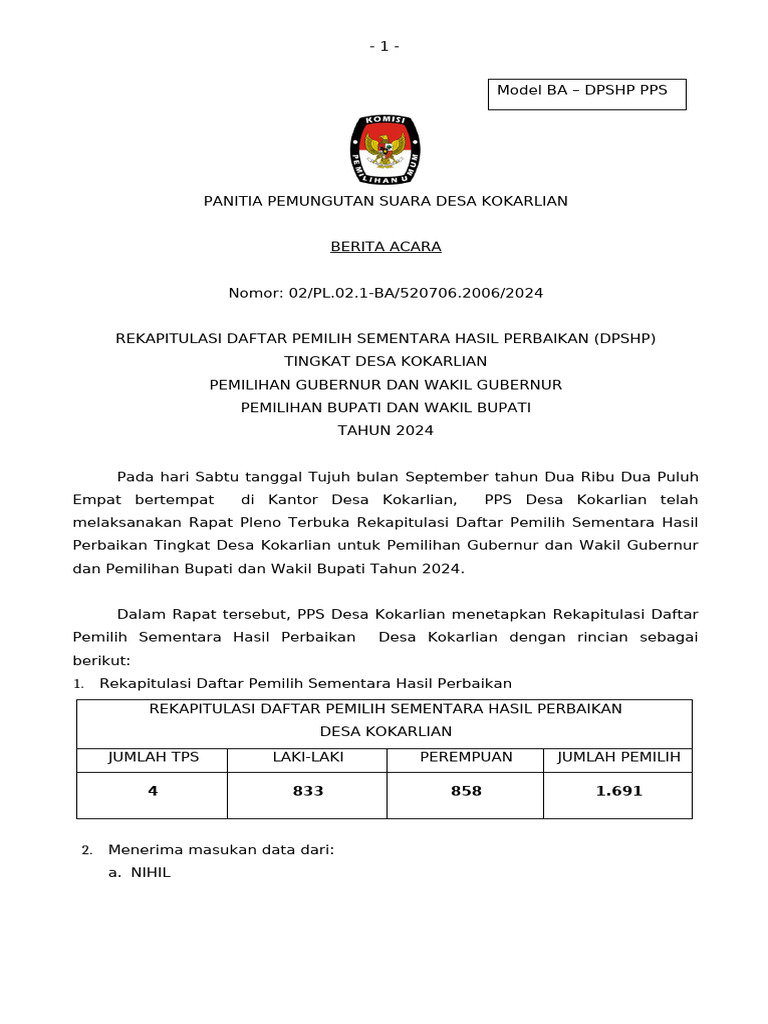 Ba DPSHP 07-09-2024 | PDF