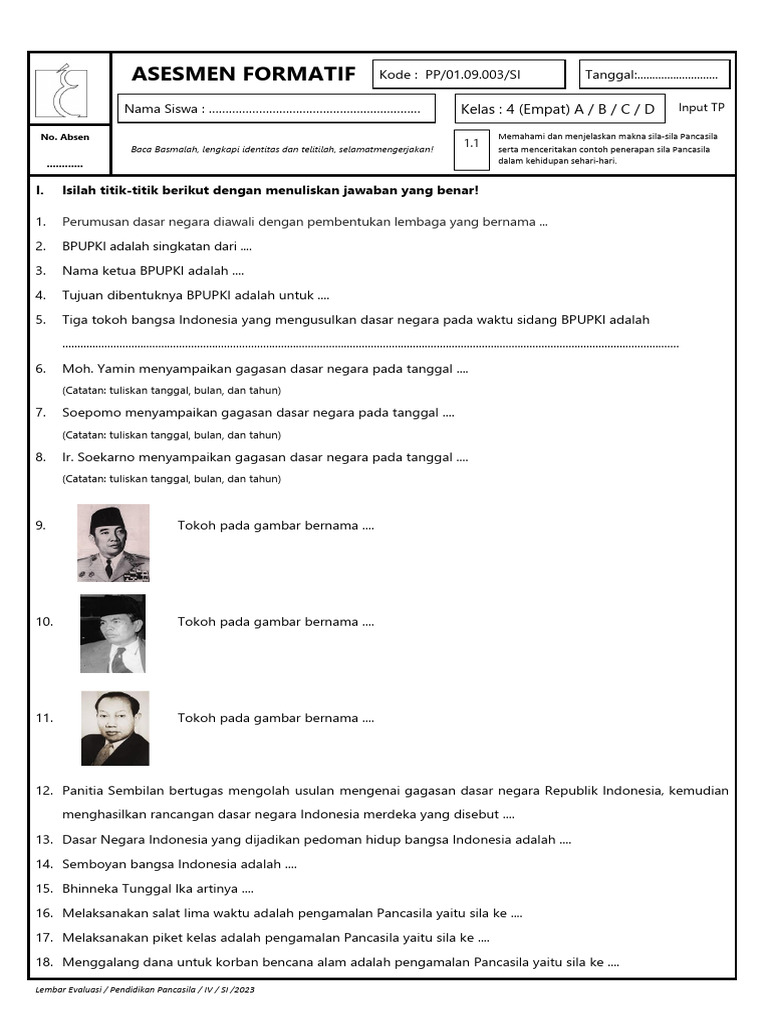 LE PPKN KELAS 5 PTS | PDF