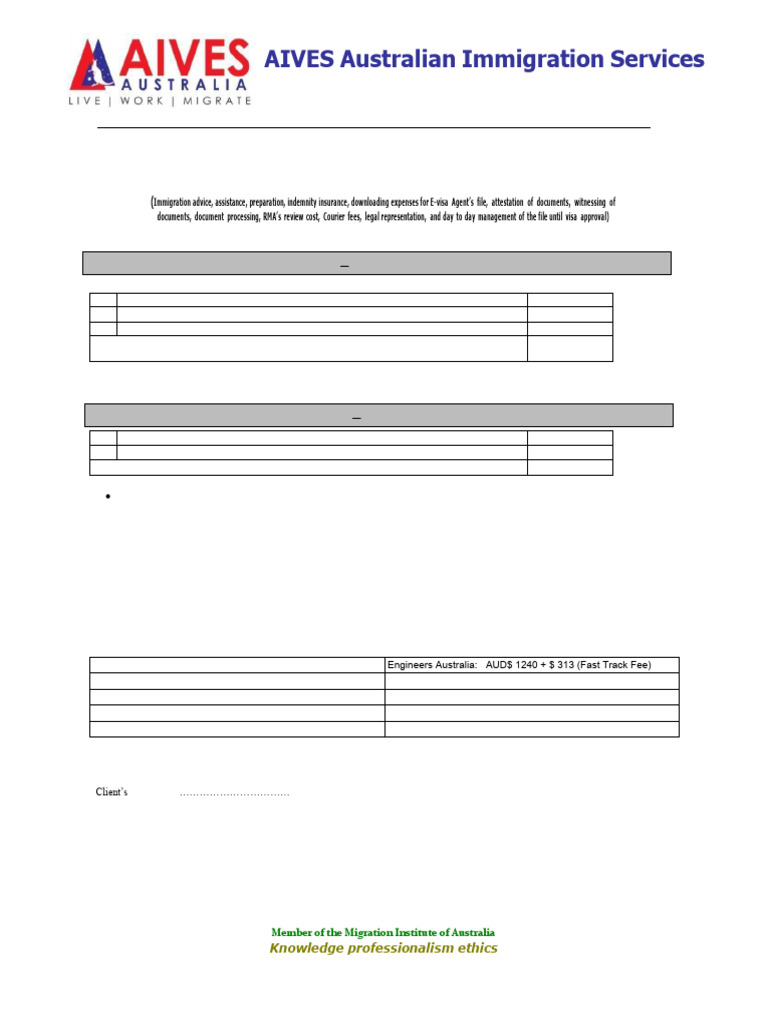 Fee Sheet (Special Fee) of | PDF