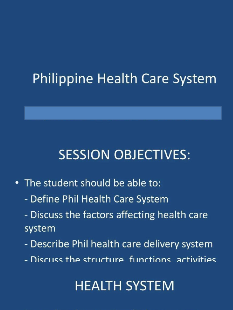 PHC Philippine Health Care System | PDF