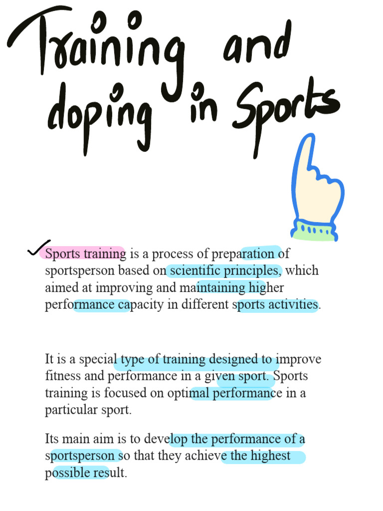 Training and Doping in Sports | PDF