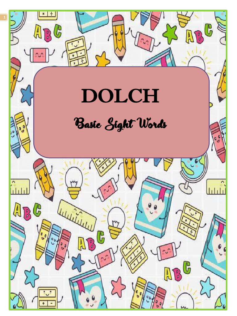 DOLCH GRADE 1 New Final | PDF