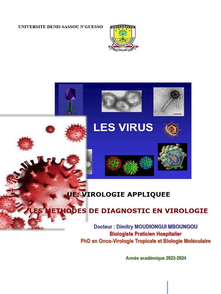 Cours Sur Les Methodes de Diagnostic en Virologie l2 Mib 2023 2024 | PDF