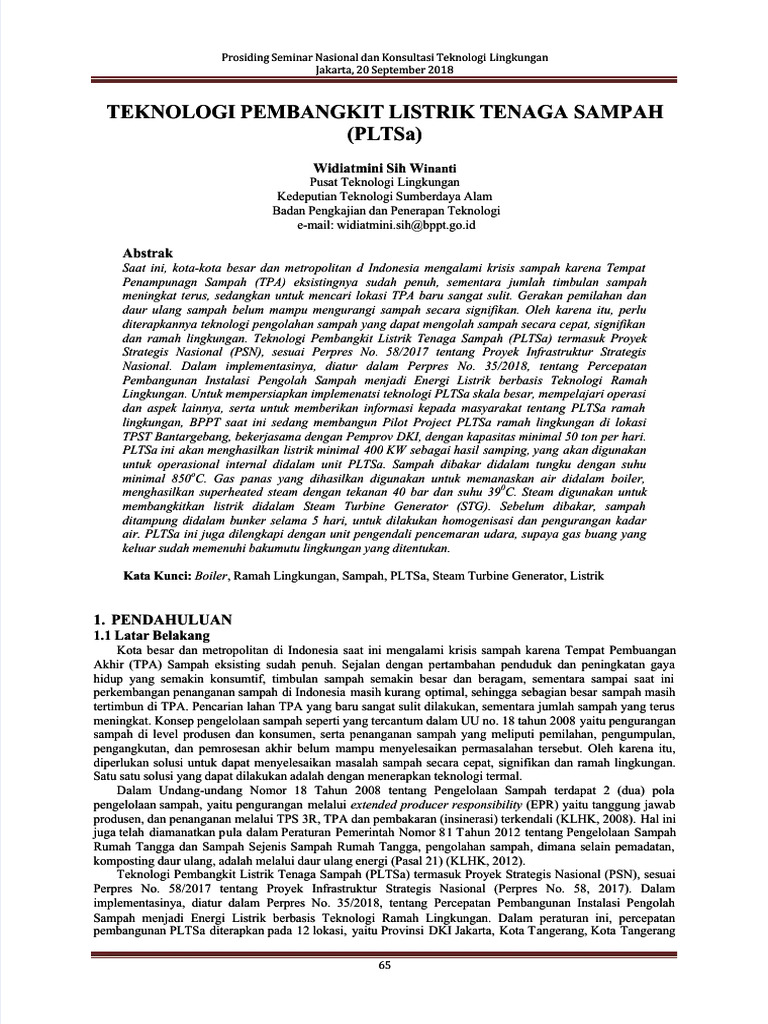 pdf-makalah-ii8-teknologi-pembangkit-listrik-tenaga-sampah_compress | PDF