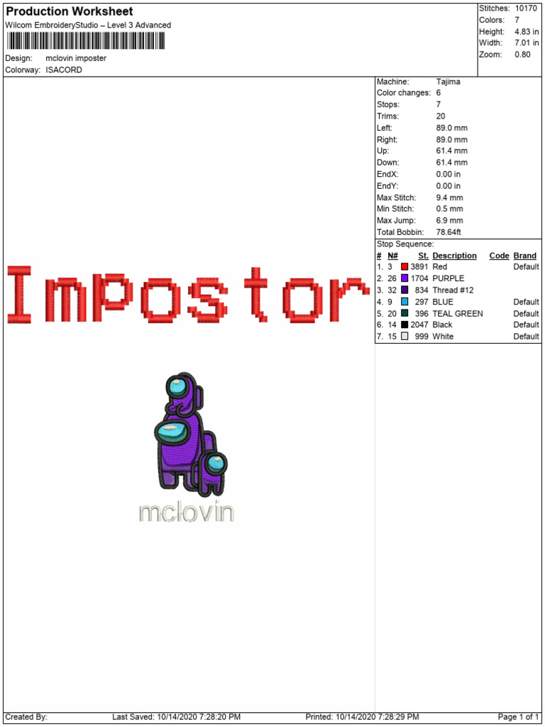 Mclovin%20 Imposter | PDF