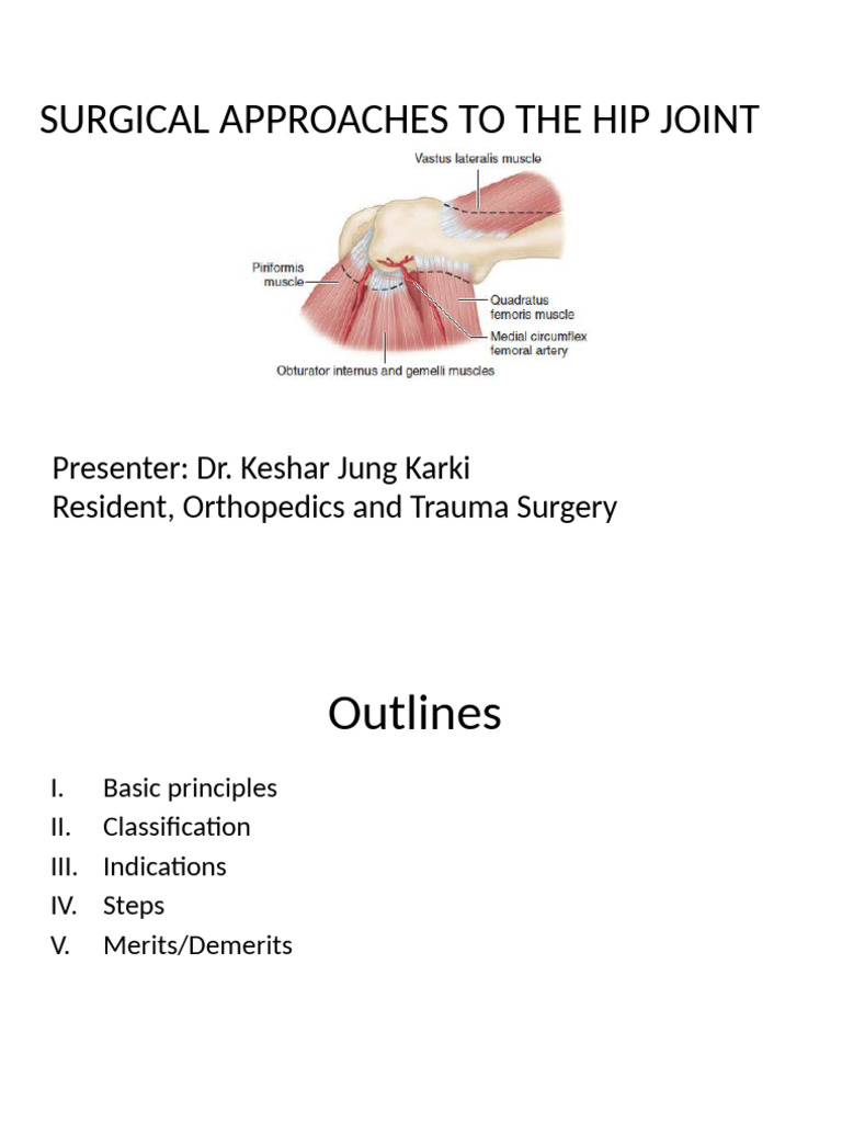 Surgical Approachs To Hip Joint | PDF