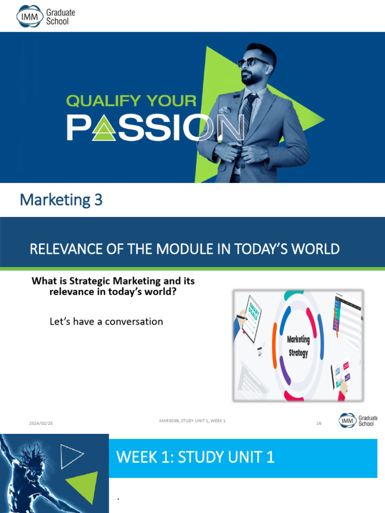 IMM - Marketing Evening Lecture All Modules | PDF