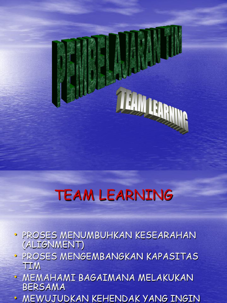 Team Learning | PDF