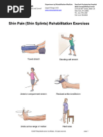 Shin Splints Rehab Exercises Guide | PDF