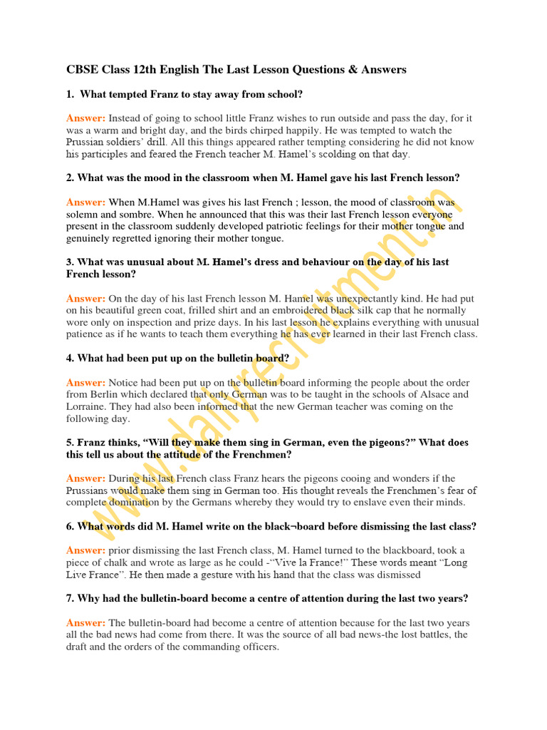 Last-Lesson 1 | PDF