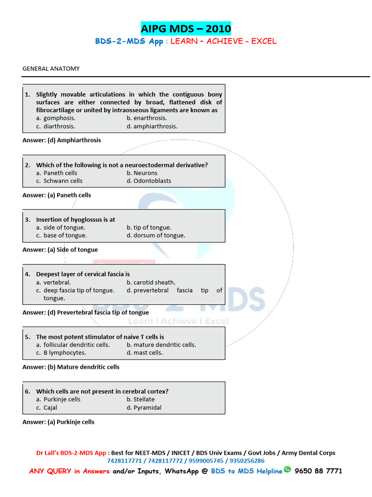 Pp2010 - Aipg - Mds | PDF