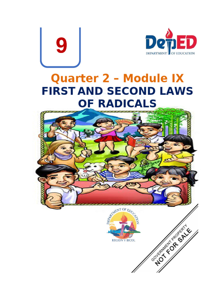 Math 9 Module 9 1st and 2nd Laws of Radicals 1 | PDF