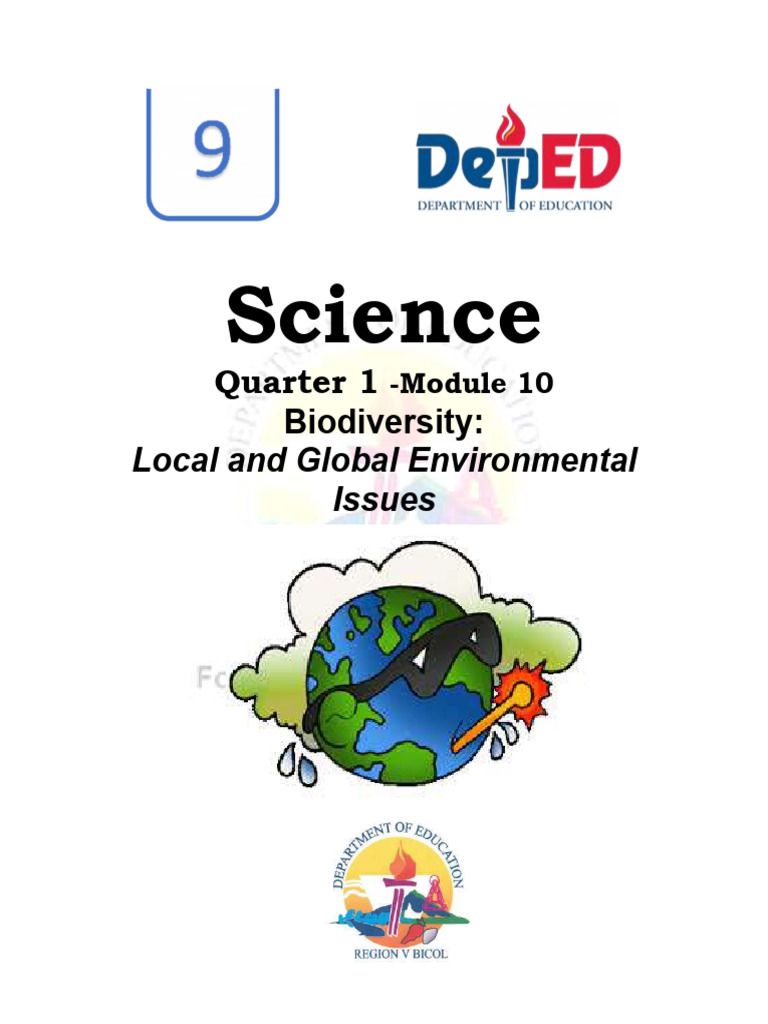 10 Quarter 1 Module 10 Biodiversity Local and Global Environmental ...