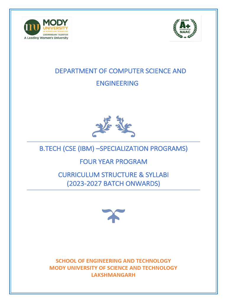 B.Tech CSE IBM Specilization | PDF | Apache Hadoop | Pointer (Computer ...