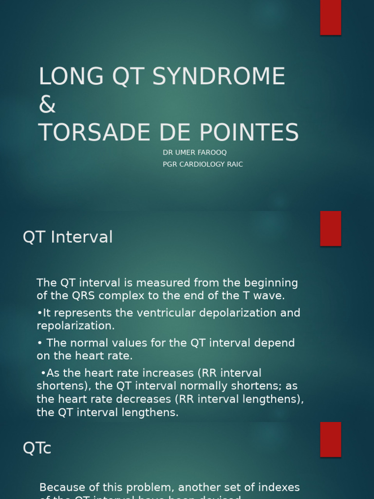 Long QT Syndrome & TDP | PDF | Cardiovascular Physiology | Science ...