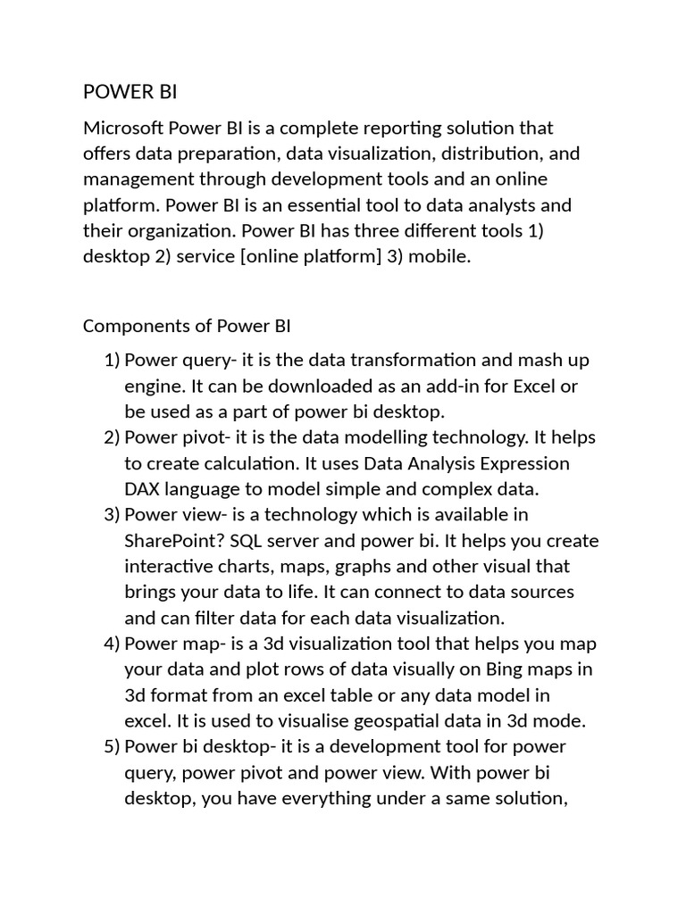 Power Bi Pdf