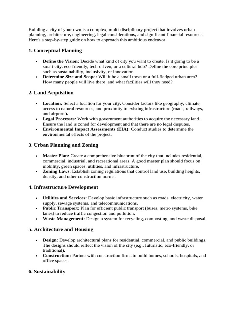 How To Build A City | PDF | Infrastructure | Art