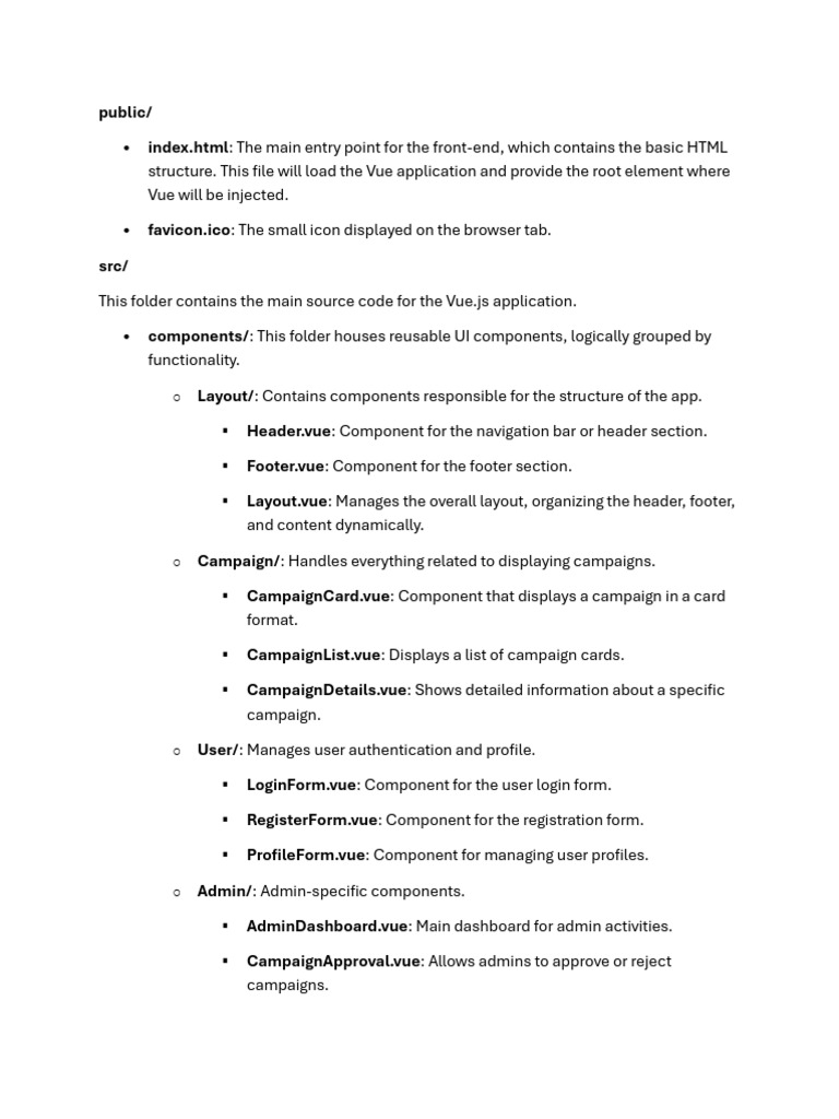 Front-End Structure Details | PDF