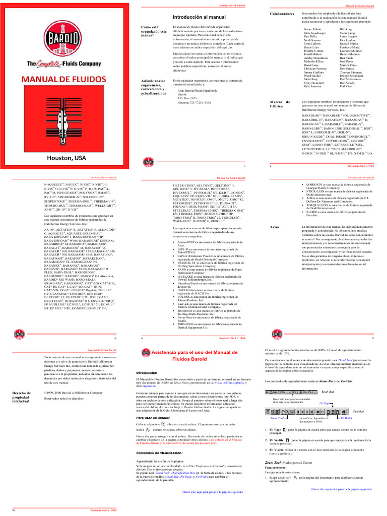 Manual Fluidos de Perforacion-BAROID | PDF